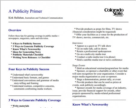 11 ways to use this publicity cheat sheet with your PR team | The ...